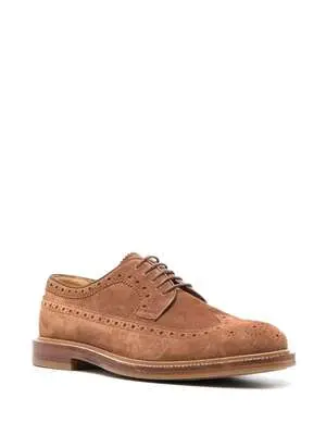Brunello Cucinelli Perforated Suede Brogues