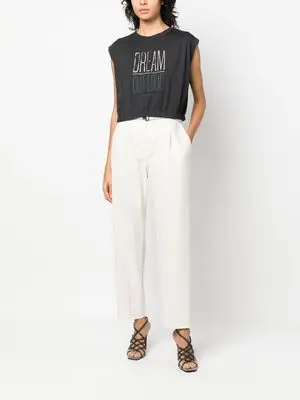 Brunello Cucinelli High-waisted Tapered-leg Trousers