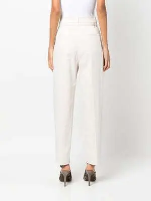 Brunello Cucinelli High-waisted Tapered-leg Trousers