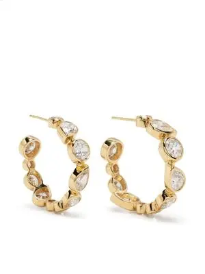 Completedworks Crystal-embellished Hoop Earrings - Gold