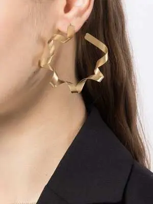 Completedworks Twist-detail Hoop Earrings