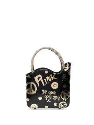 LE SILLA Graphic-print Mini Bag - Black