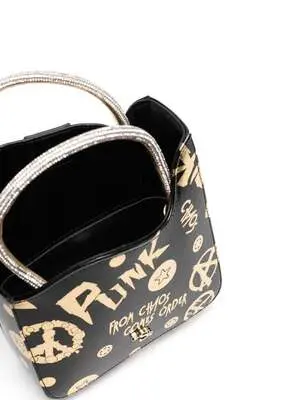 LE SILLA Graphic-print Mini Bag - Black