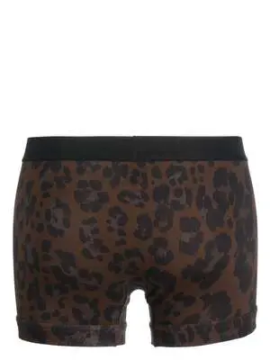 TOM FORD Logo Waistband Boxer Briefs - Brown
