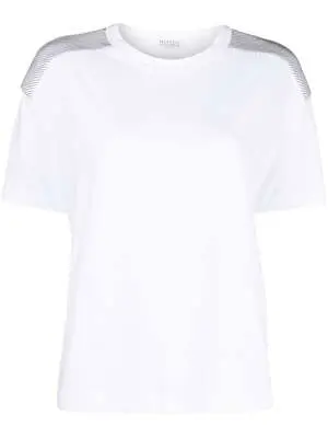 Brunello Cucinelli Bead-trim Short-sleeve T-shirt