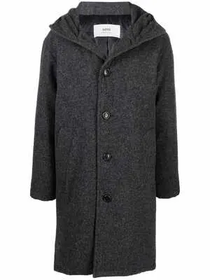Ami Single-breasted Wool Coat