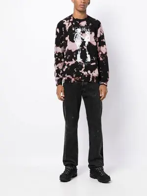 STAIN SHADE X Hiroshi Fujiwara Skeleton-print Sweatshirt - Black