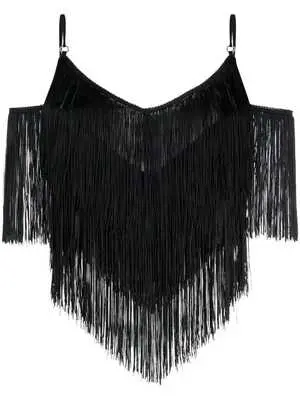 Pinko Giappone Fringe-embellished Blouse
