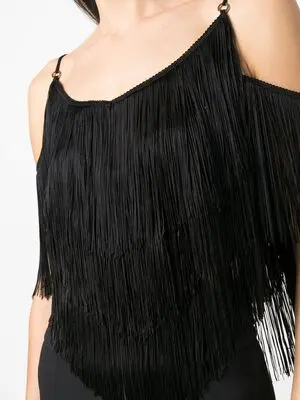 Pinko Giappone Fringe-embellished Blouse