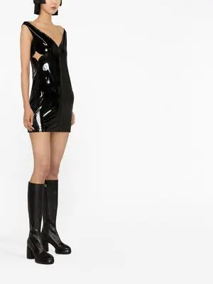 COURREGES Faux-leather Minidress