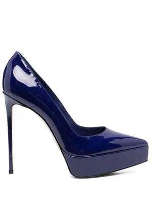 LE SILLA Uma 120mm Patent-leather Pumps - Blue