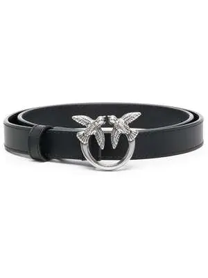 Pinko Love Bird Buckle Belt - Black