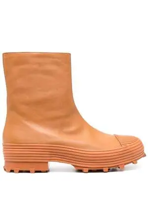 Camper Traktori Leather Boots - Brown