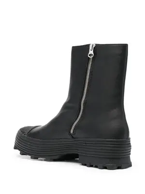 Camper Traktori Leather Boots - Black
