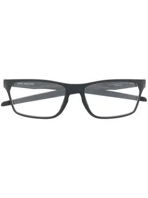 Oakley Logo-plaque Rectangle-frame Glasses - Black