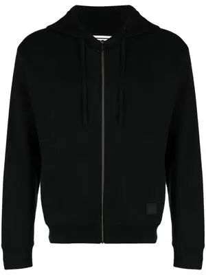 WOOYOUNGMI Jersey-knit Drawstring Zipped Hoodie