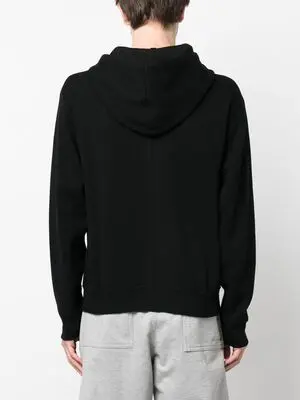 WOOYOUNGMI Jersey-knit Drawstring Zipped Hoodie