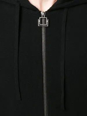 WOOYOUNGMI Jersey-knit Drawstring Zipped Hoodie