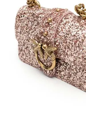 Pinko O Mini Love Glitter Bag