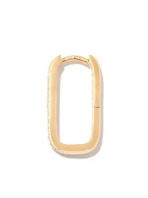 Jacquie Aiche 14kt Yellow Mini Rectangle Diamond Earring