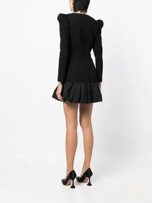 Rebecca Vallance Embellished Square Neck Mini Dress