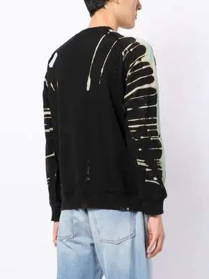 STAIN SHADE X Hiroshi Fujiwara Skeleton-print Sweatshirt - Black