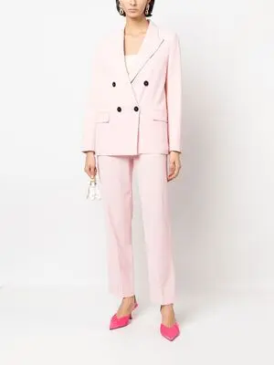FORTE_FORTE High-waist Tailored Trousers - Pink