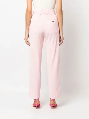 FORTE_FORTE High-waist Tailored Trousers - Pink