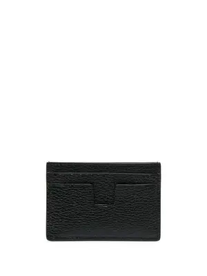 TOM FORD Logo-print Leather Card Holder - Black
