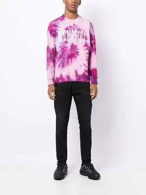 STAIN SHADE X Hiroshi Fujiwara Tie-dye Print Sweatshirt - Pink