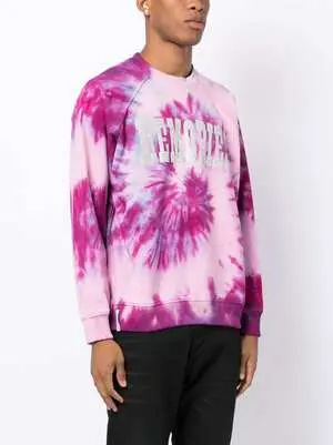 STAIN SHADE X Hiroshi Fujiwara Tie-dye Print Sweatshirt - Pink