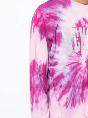 STAIN SHADE X Hiroshi Fujiwara Tie-dye Print Sweatshirt - Pink