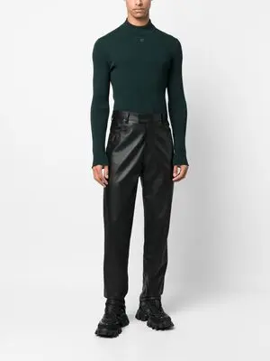 COURREGES Ribbed-knit Jumper - Green