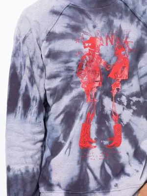 STAIN SHADE X Hiroshi Fujiwara Tie-dye Print Sweatshirt - Blue
