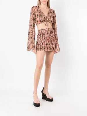 AMIR SLAMA Floral-print Blouse
