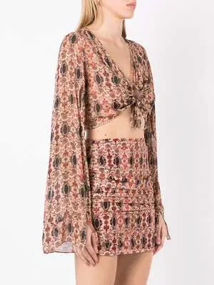 AMIR SLAMA Floral-print Blouse