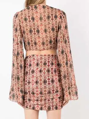 AMIR SLAMA Floral-print Blouse