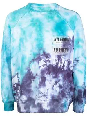 STAIN SHADE X Hiroshi Fujiwara Tie-dye Print Sweatshirt - Blue