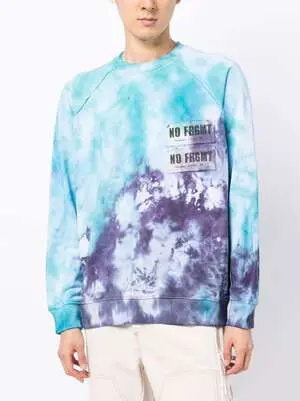 STAIN SHADE Tie-dye Print Sweatshirt
