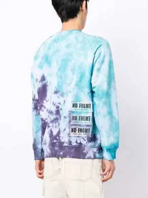 STAIN SHADE Tie-dye Print Sweatshirt