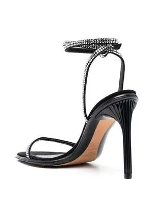 LANVIN Crystal-embellished Stiletto Sandals