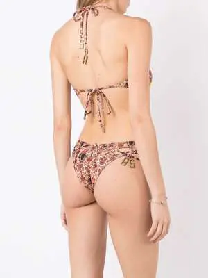 AMIR SLAMA Charm-detail Halterneck Bikini