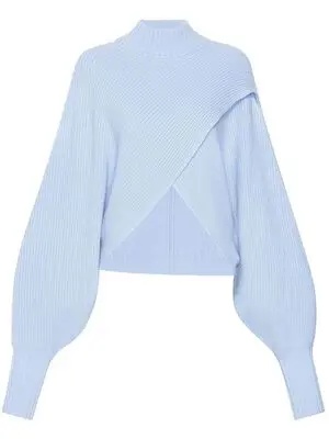 Lapointe Organic Cashmere Crossover Sweater