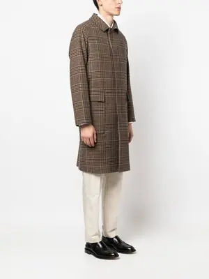 Tagliatore Checked Single-breasted Coat