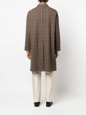 Tagliatore Checked Single-breasted Coat
