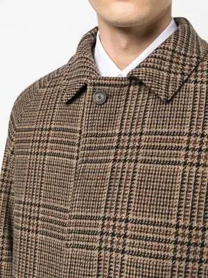 Tagliatore Checked Single-breasted Coat