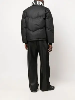 PLEIN SPORT Logo-print Puffer Jacket - Black