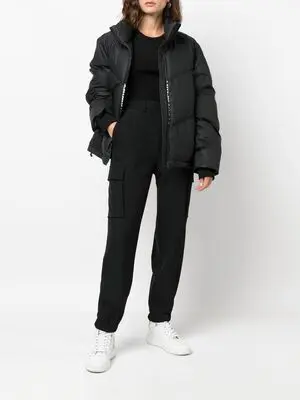 PLEIN SPORT Logo-print Puffer Jacket - Black
