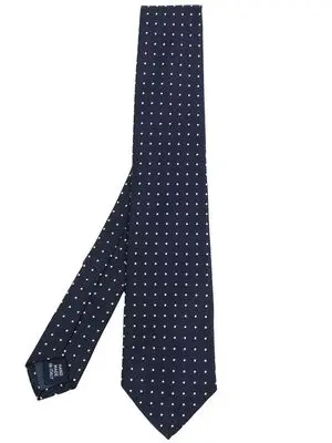 Polo Ralph Lauren Polka-dot Print Neck Tie - Blue