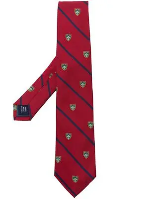 Polo Ralph Lauren Crest-print Neck Tie - Red